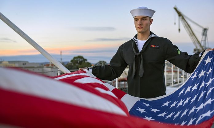 The Sound of Respect - Morning and Evening Colors On the Navy Base ...